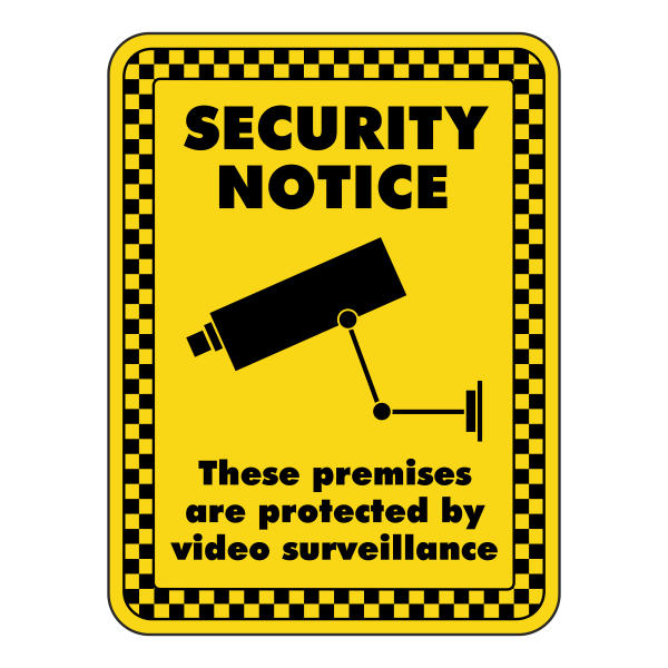 Premises Protected By Video Surveillance Security Sign | Lasting ...